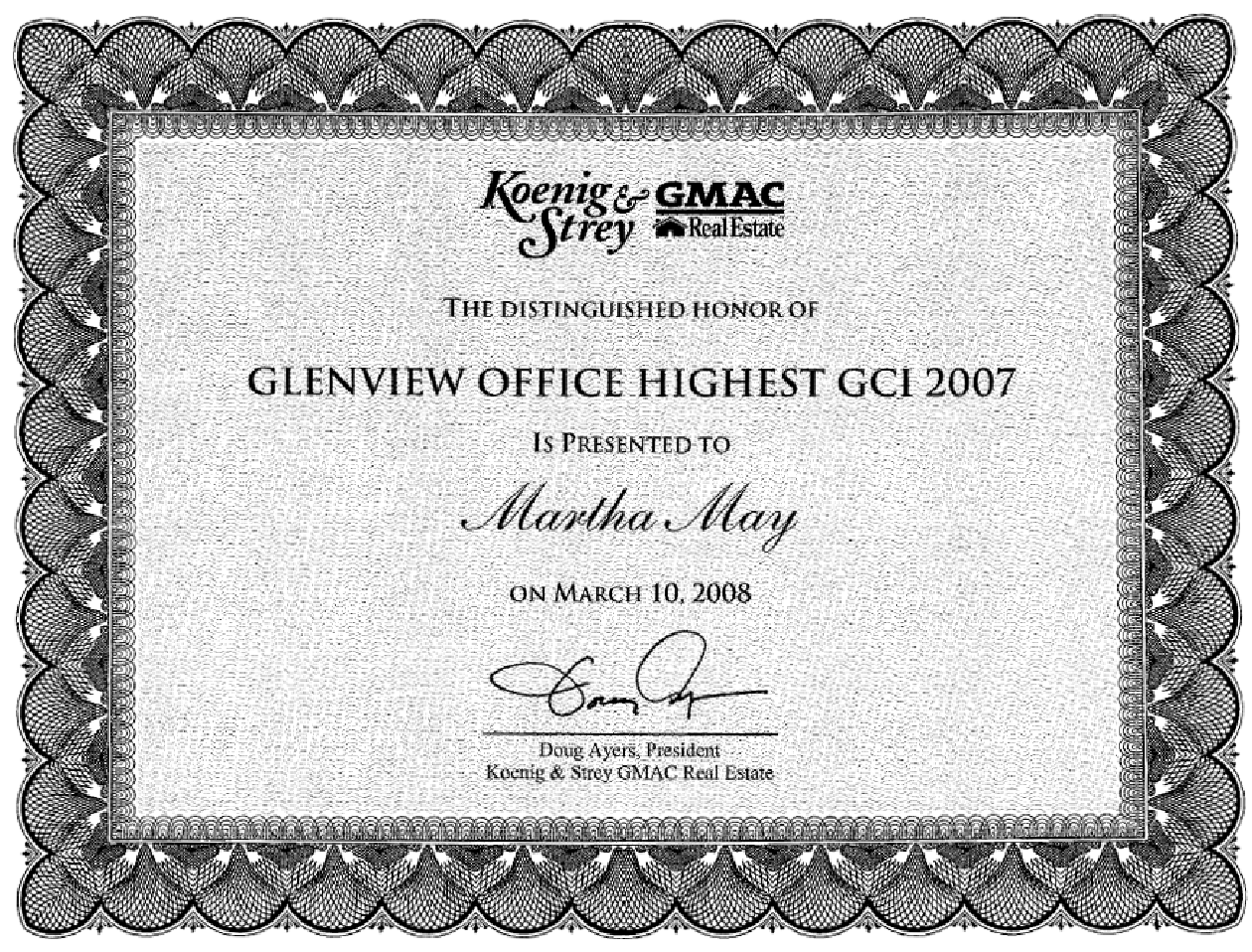 Glenview Office Highest GCI - Martha May | North Shore and Chicago Realtor